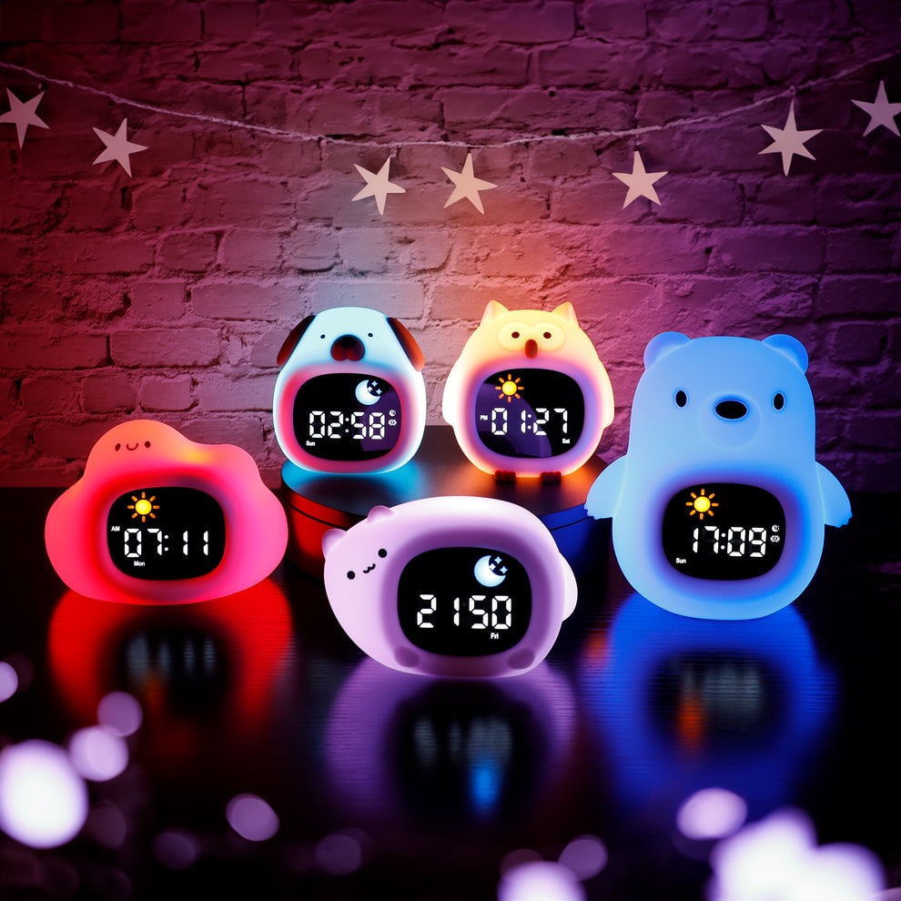 The Bright Basics Nightlight & Alarm Clock - Puppy – Bumble & Bright